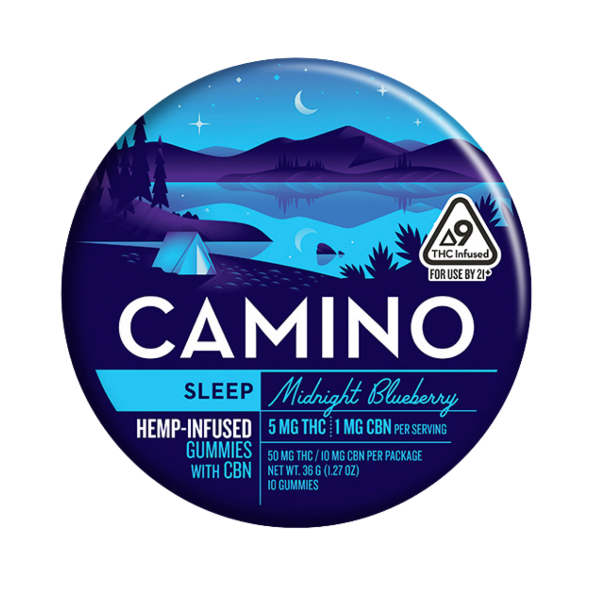Camino Sleep | Midnight Blueberry 5 mg THC w/ CBN | HW Lounge